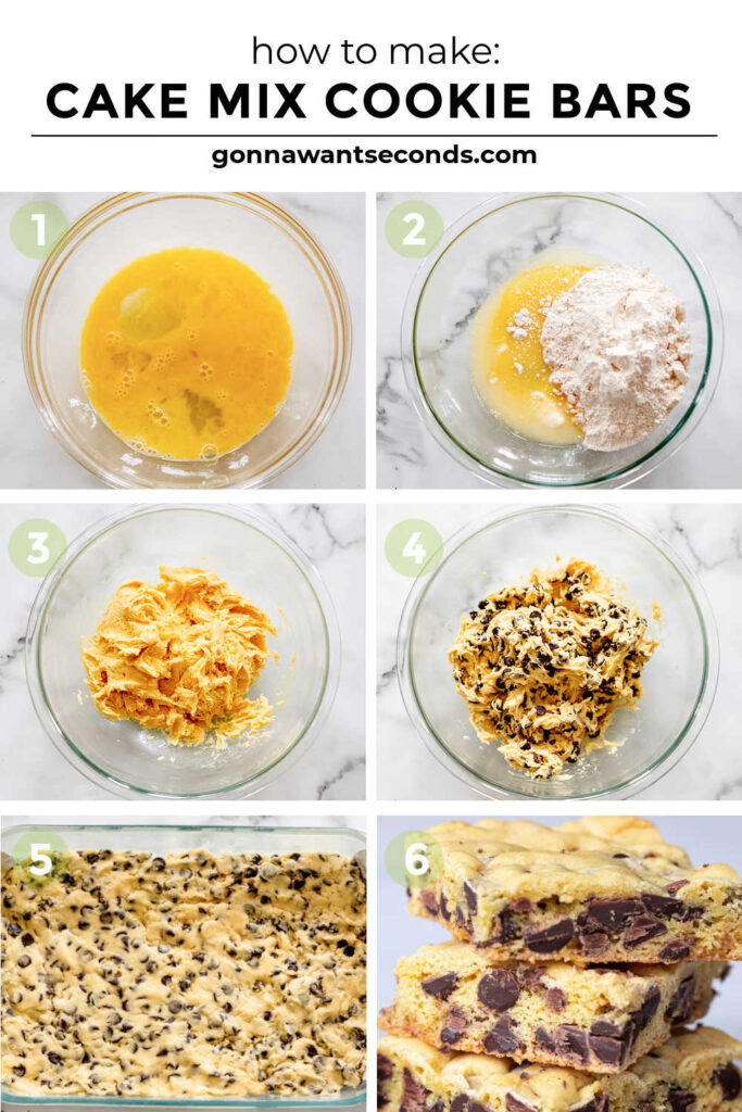 Cake Mix Cookie Bars {4 Ingredients!} Gonna Want Seconds
