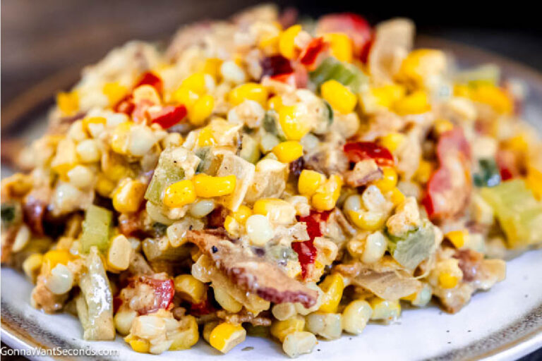 Maque Choux Recipe (Creamy Cajun Corn with Bacon & Peppers)