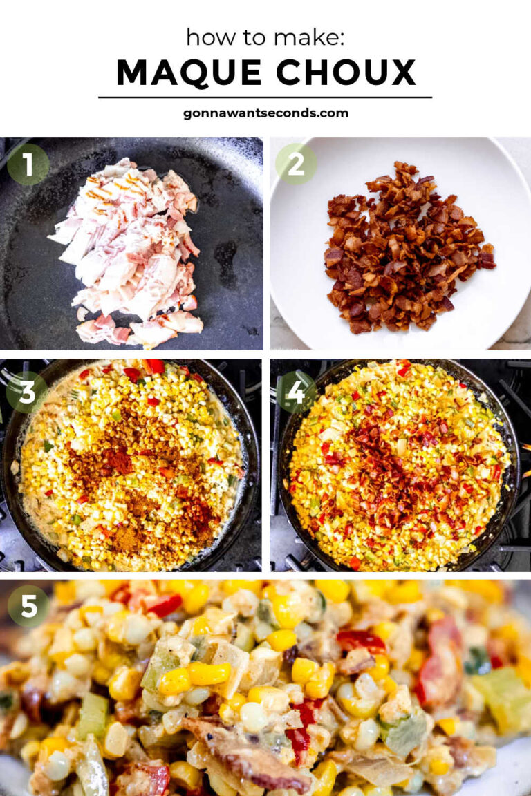 Maque Choux Recipe (Creamy Cajun Corn with Bacon & Peppers)