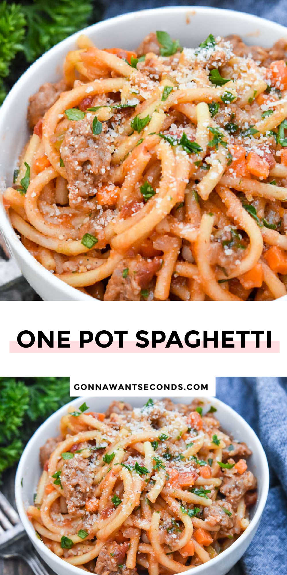 One Pot Spaghetti with Hearty Meat Sauce (Easy Weeknight Dinner)
