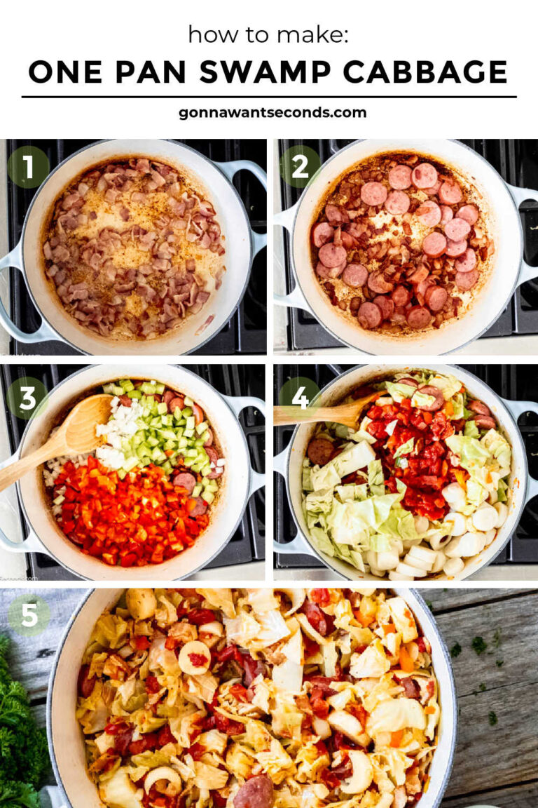 One Pan Swamp Cabbage {AKA Florida Swamp Cabbage!}
