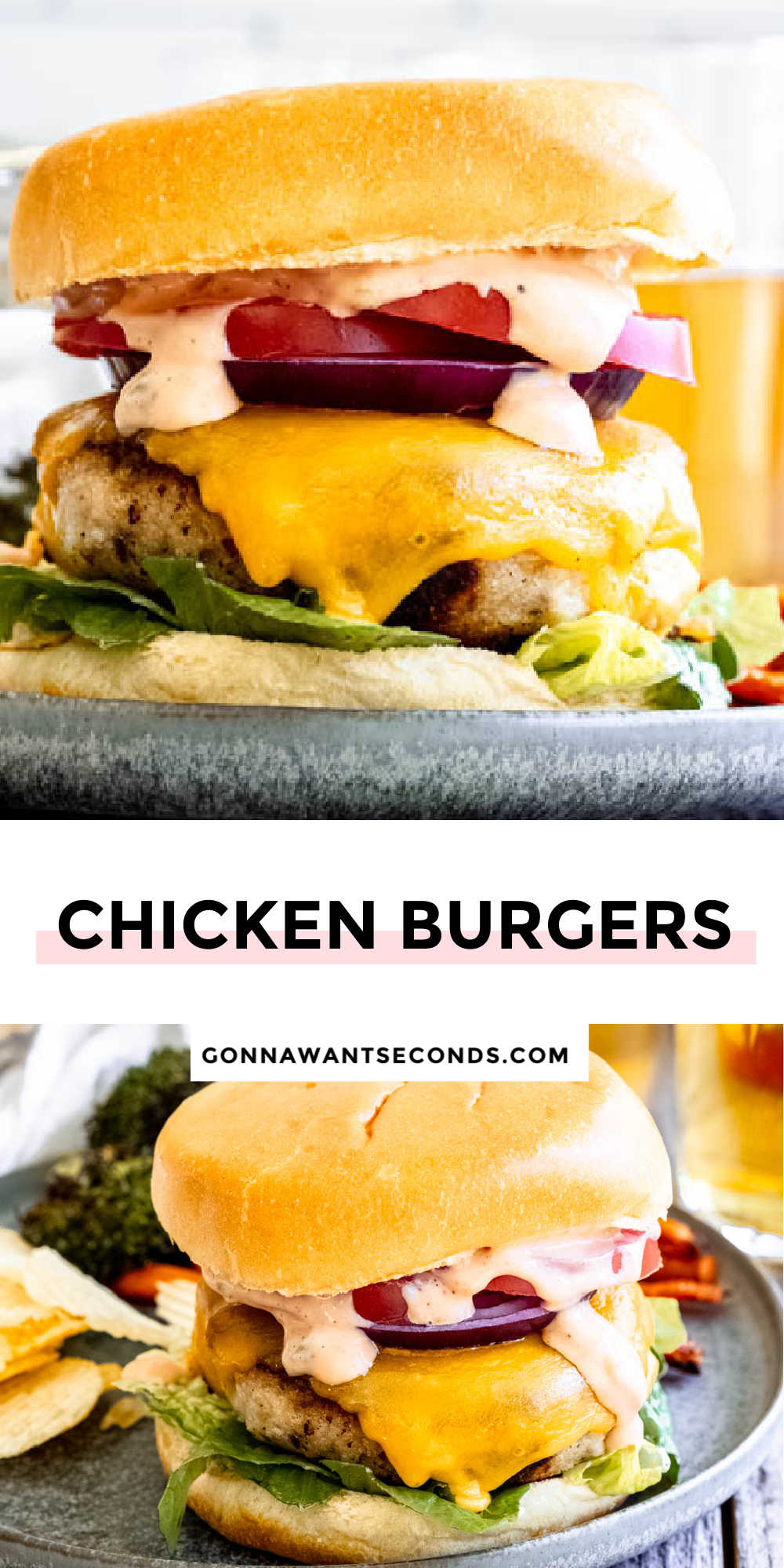 Juicy Chicken Burgers - Gonna Want Seconds