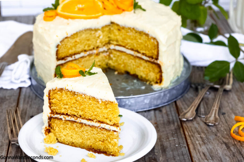 Orange Cake (Ultra Moist Orange Cake Recipe with Fresh Orange Soak)
