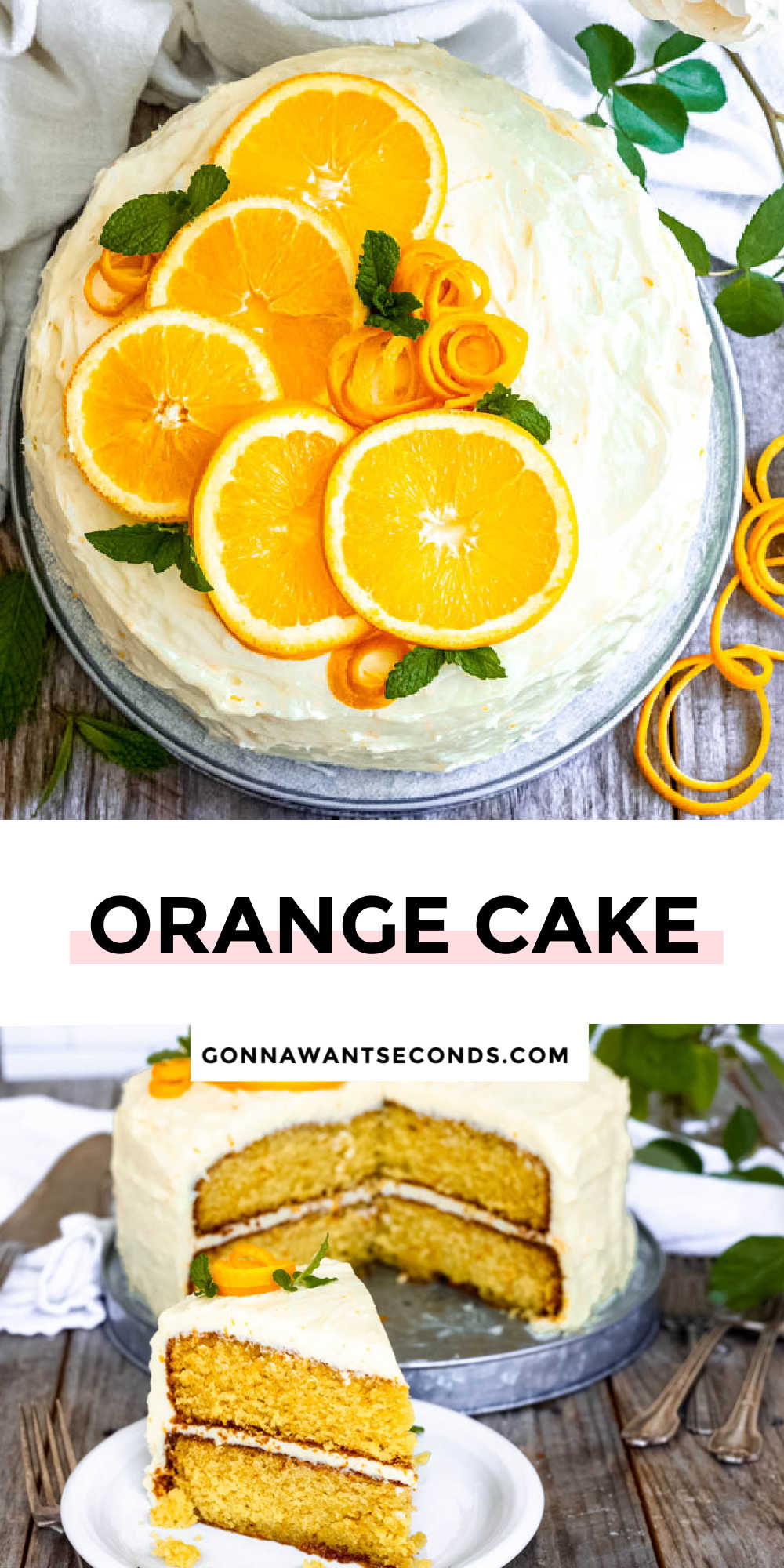 Orange Cake (Ultra Moist Orange Cake Recipe with Fresh Orange Soak)