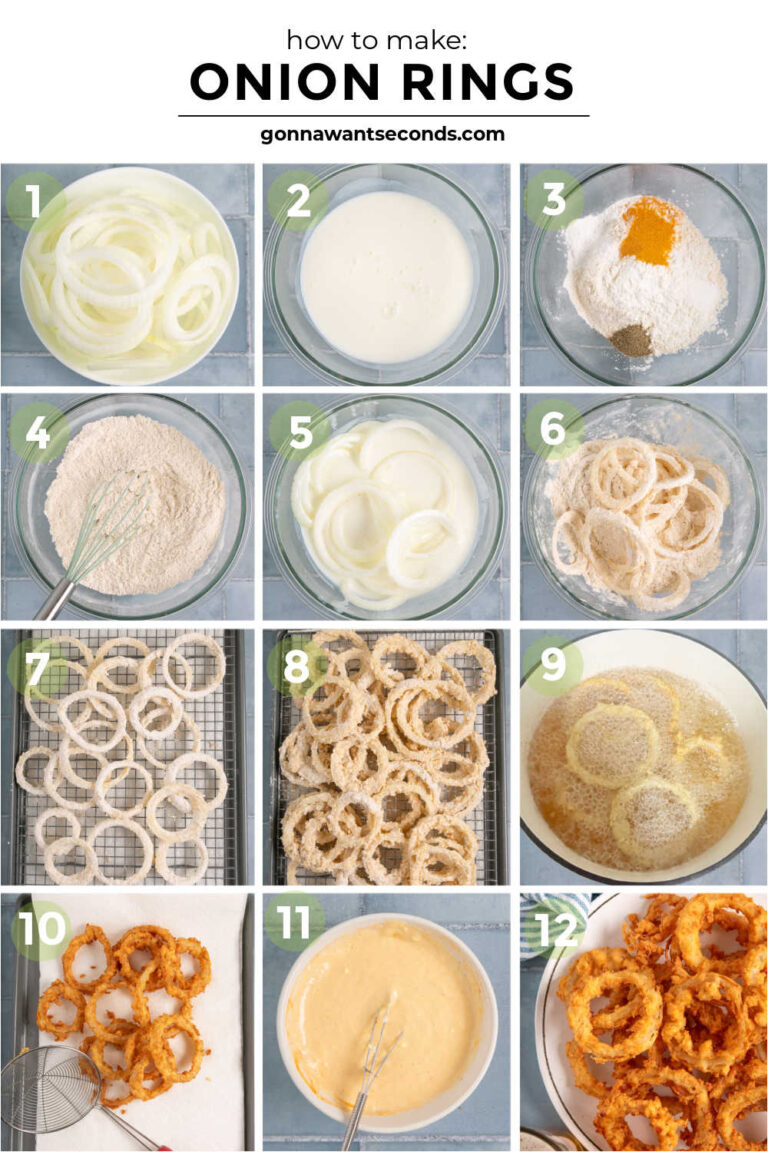 Onion Rings {with Dipping Sauce}