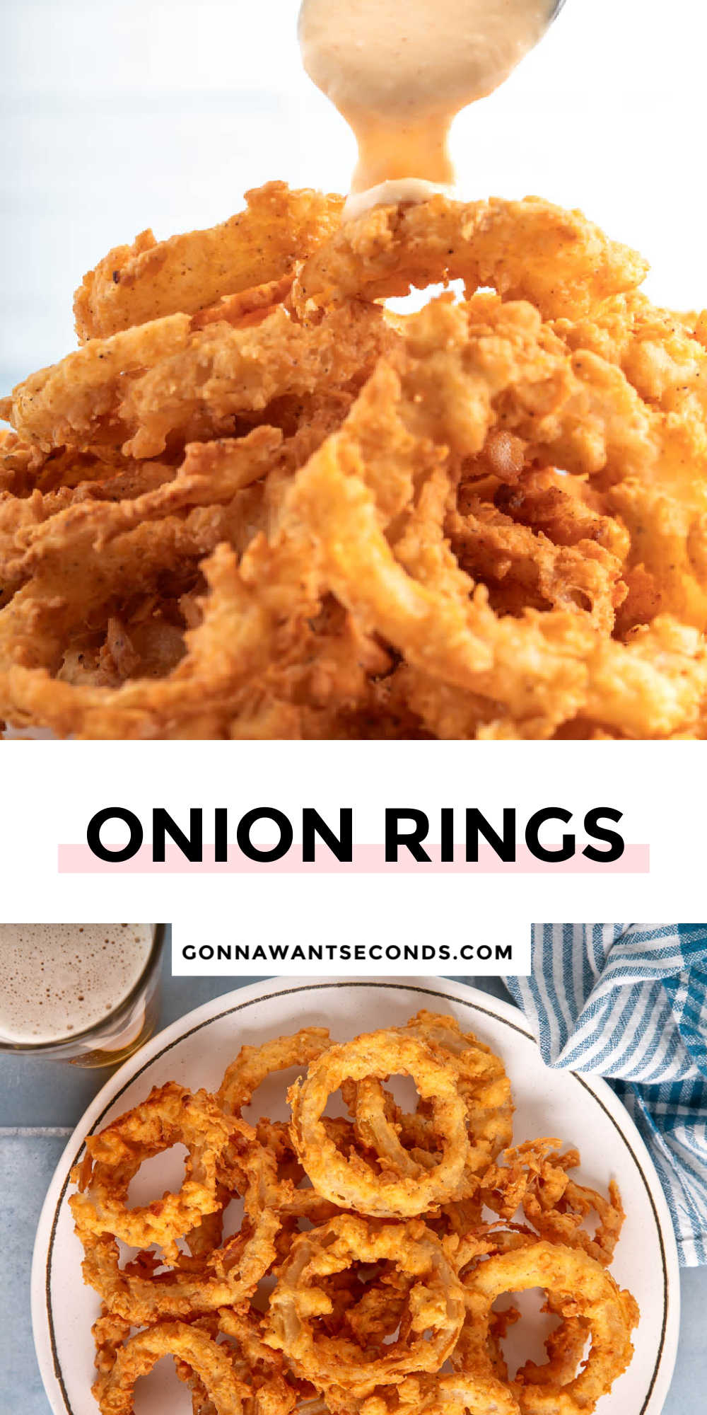 Onion Rings {with Dipping Sauce}